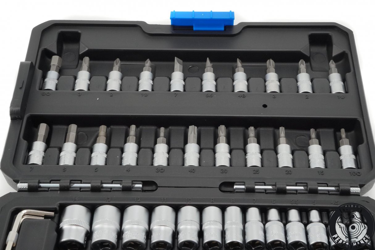 Socket spanner set 1/4" 48 pieces from SW-Stahl - Ratchet / Rätsch