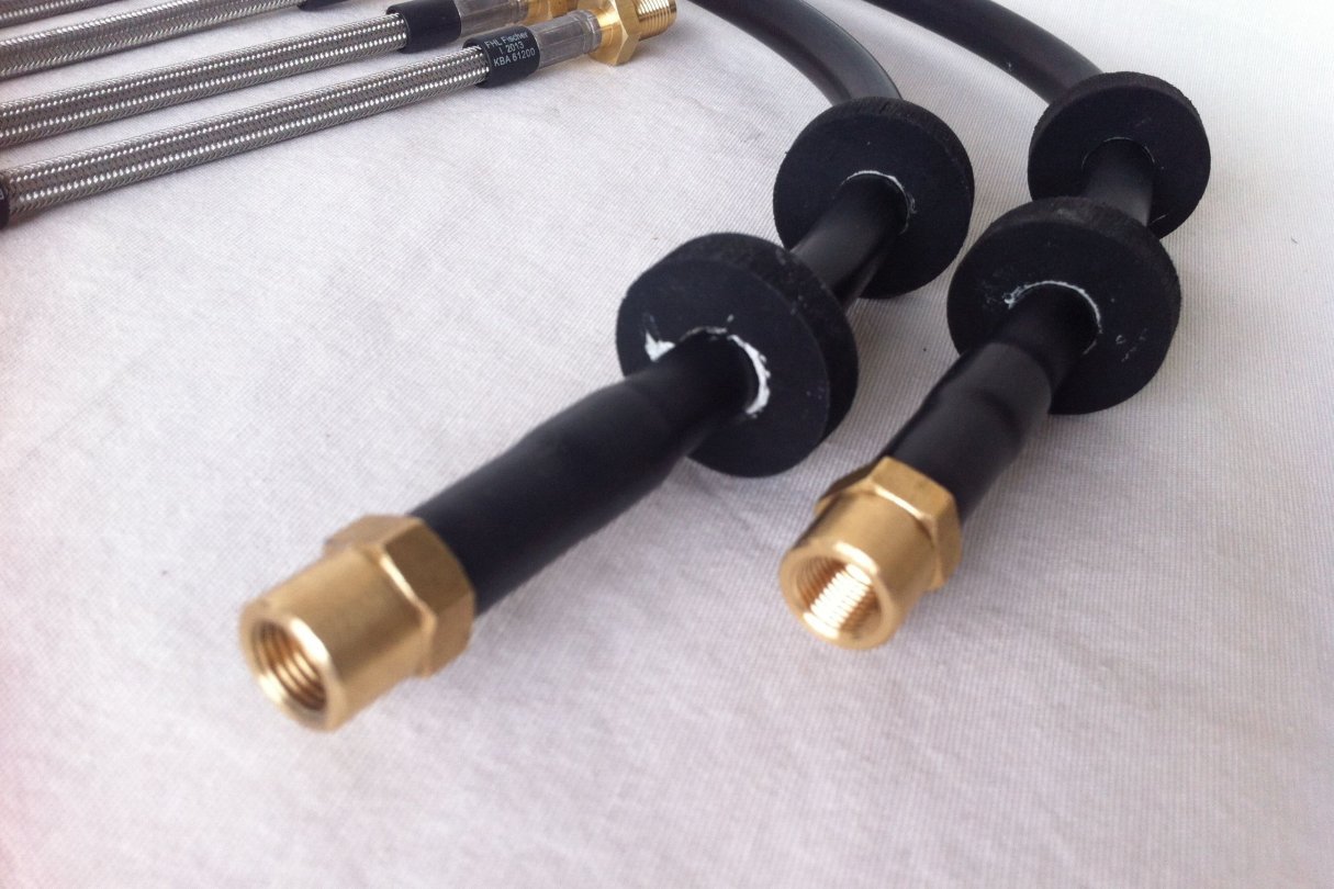 Steel flex brake hoses VW Polo G40